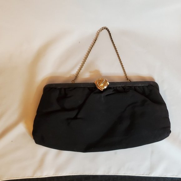 Bags | Vintage 5s Rose Clasp Clutch | Poshmark